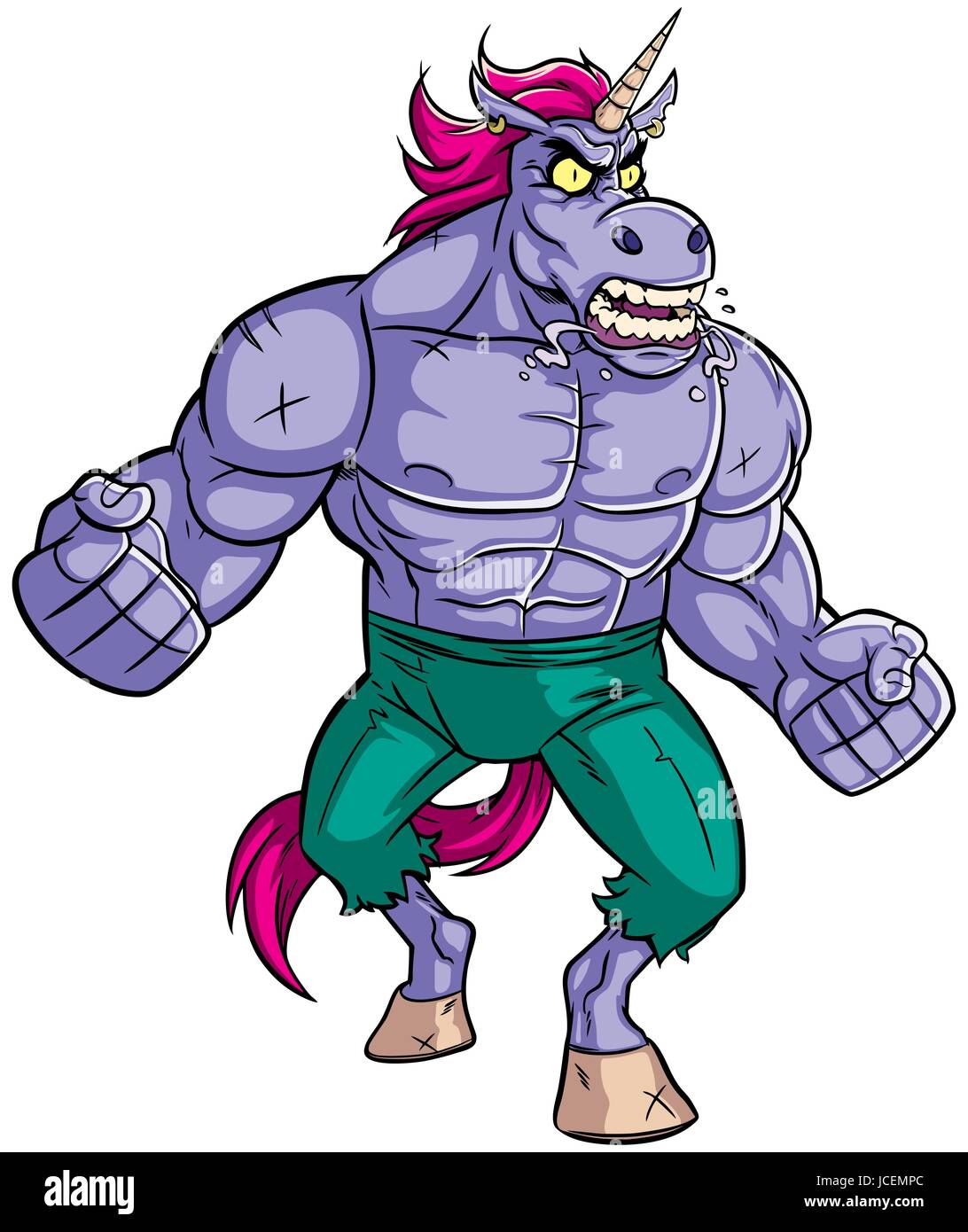 Buff Cartoon Horse