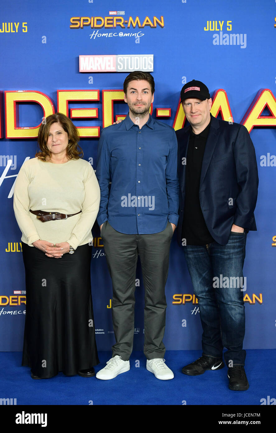 Producer Amy Pascal (L - R) Director John Watts and Producer Kevin ...