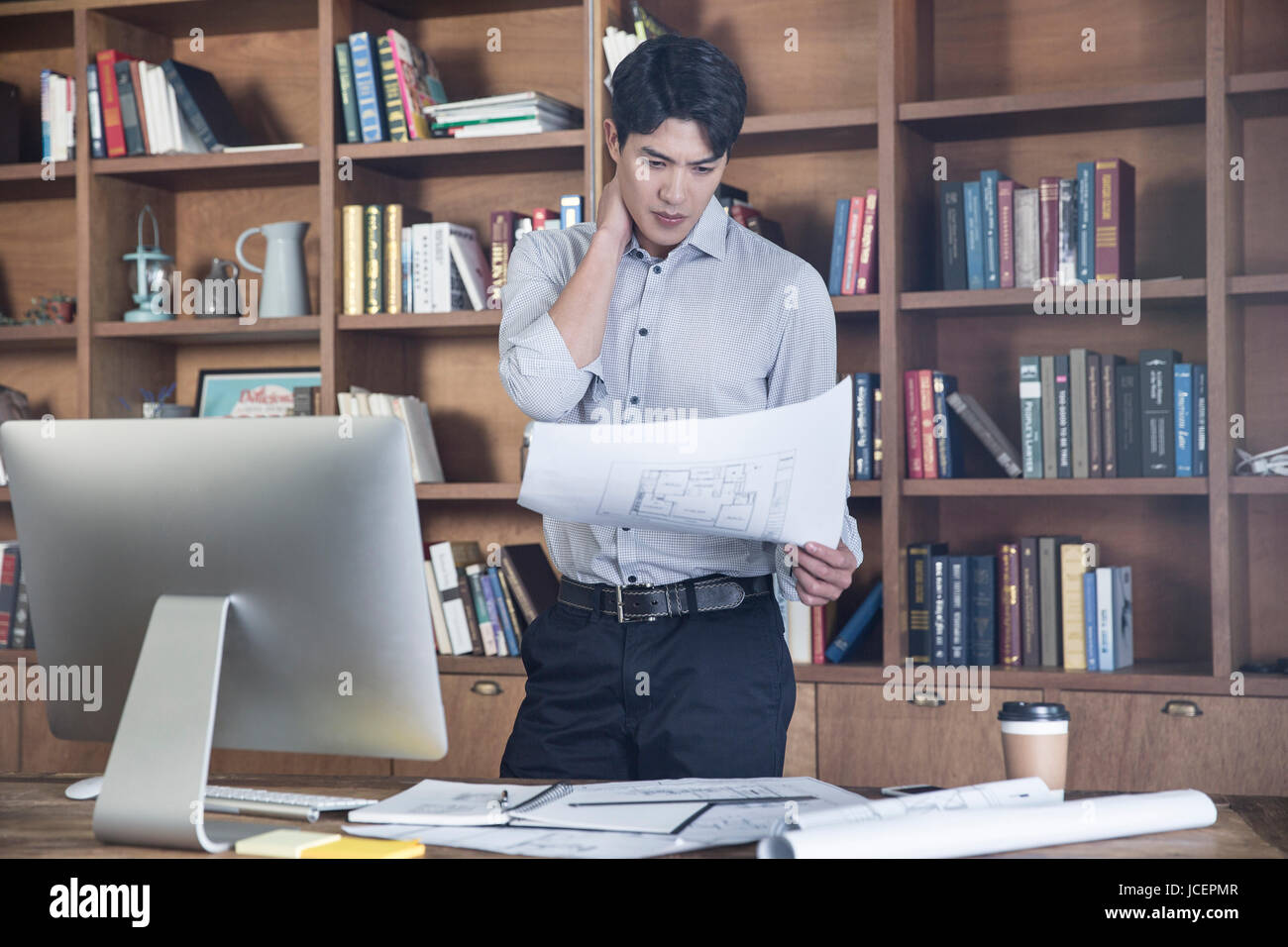 Male architect at office Stock Photo - Alamy