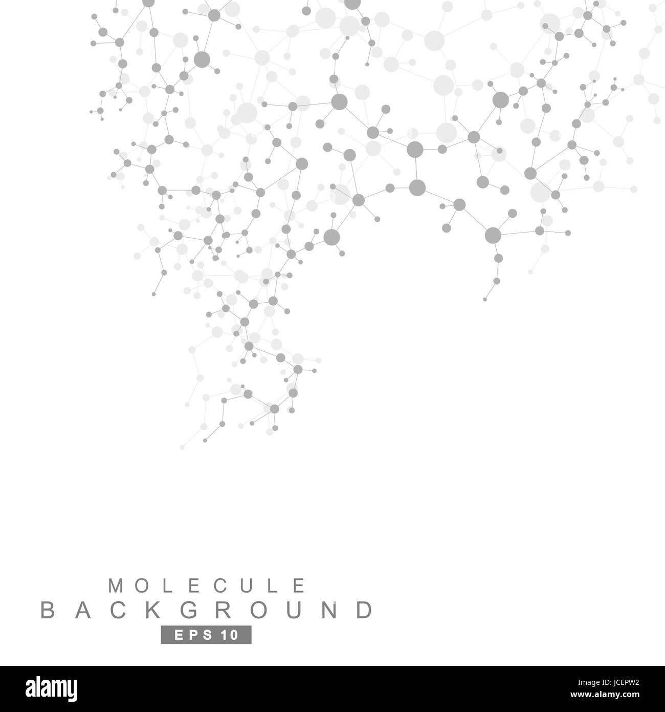 Structure molecule and communication. Dna, atom, neurons. Scientific ...