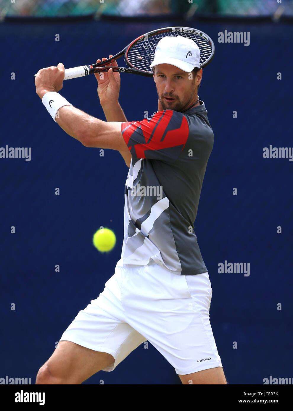 France's Kenny De Schepper during day four of the AEGON Open Nottingham ...