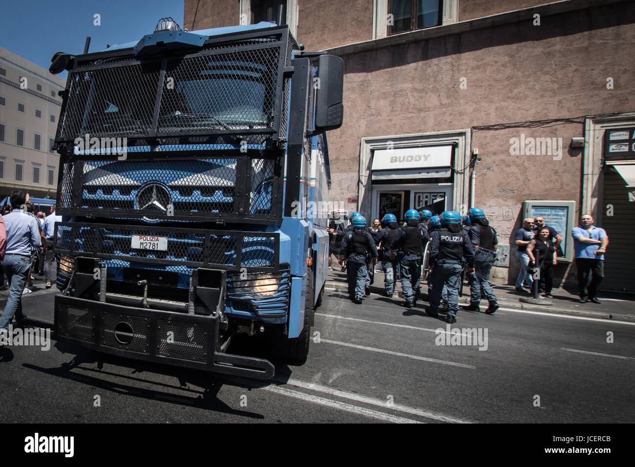 Demonstration of protest organized by "Forza Nuova". (Photo by: Andrea ...
