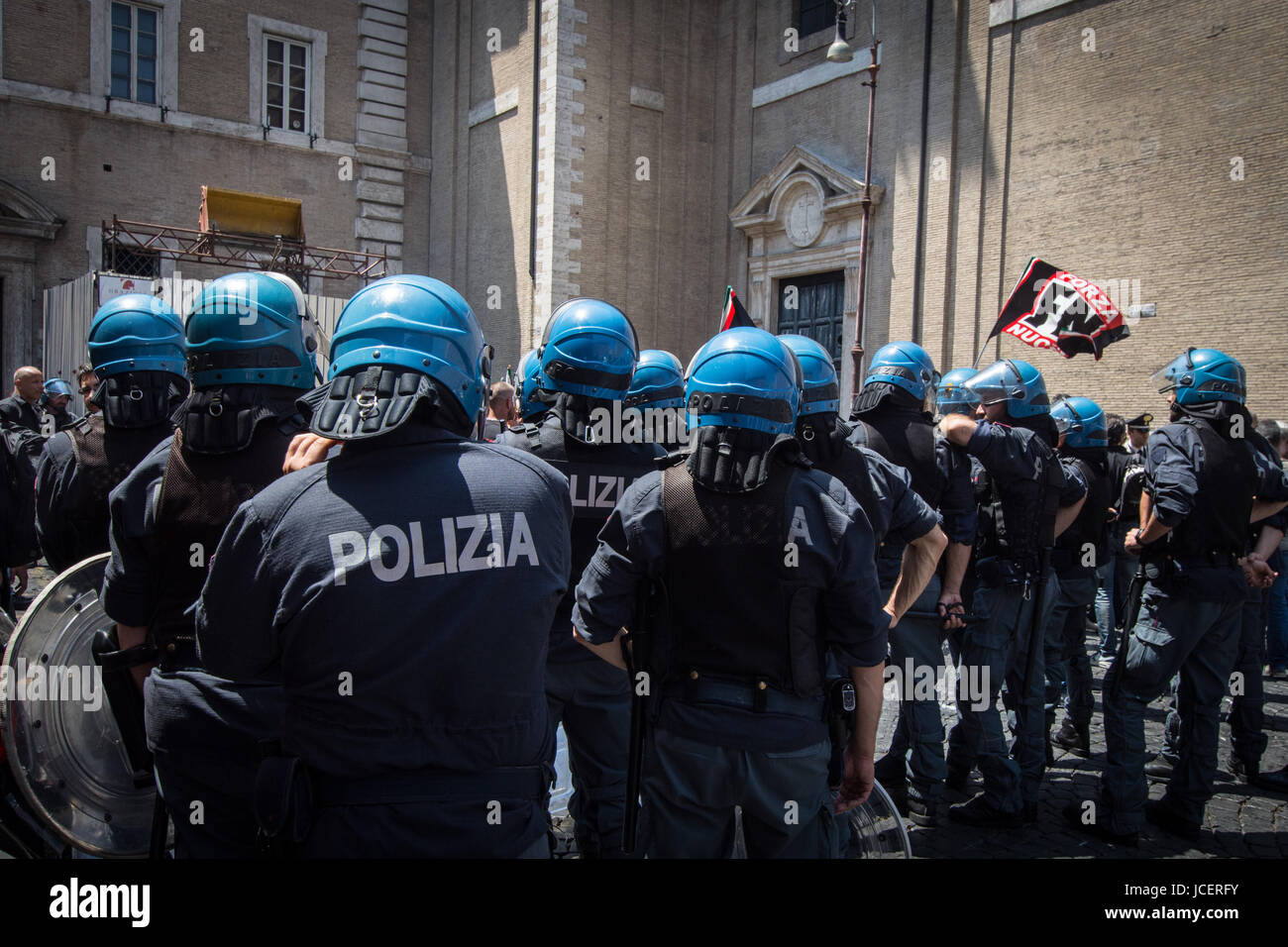 Demonstration of protest organized by "Forza Nuova". (Photo by: Andrea ...