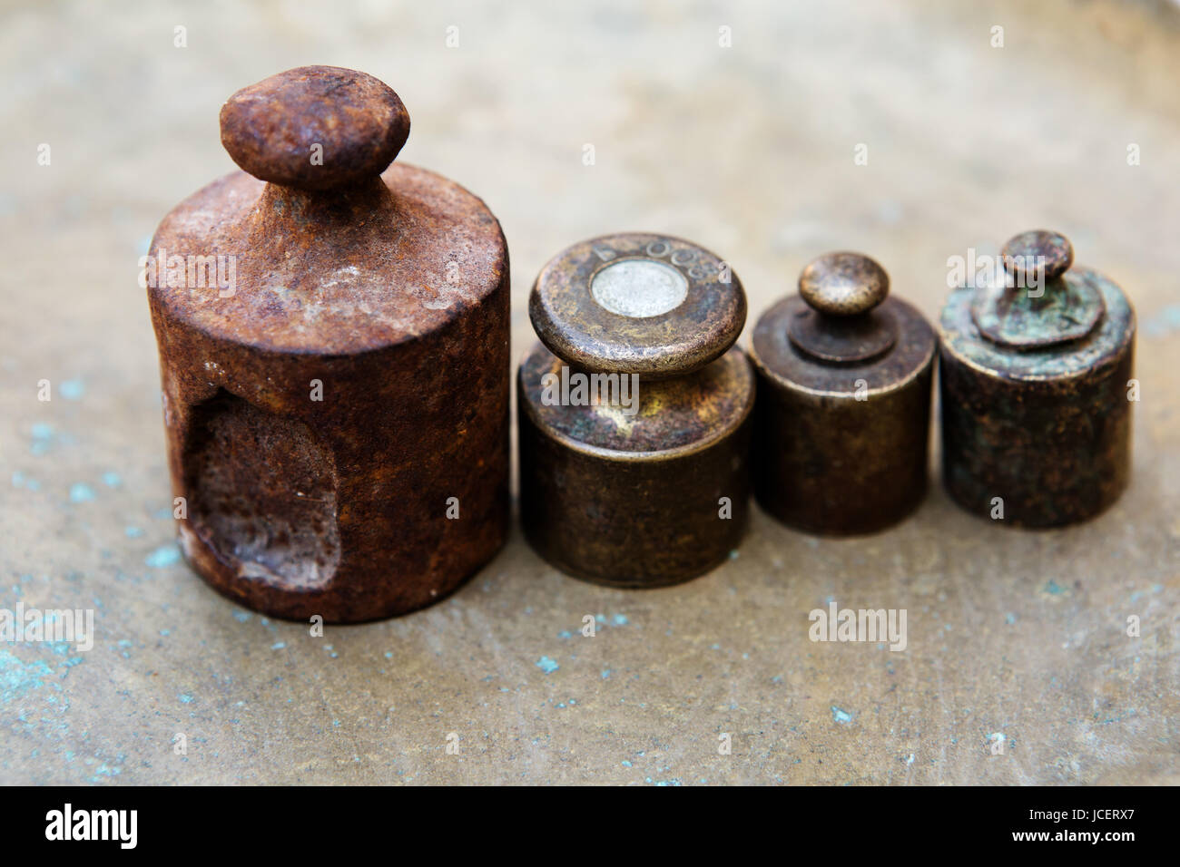 old weight scales Stock Photo - Alamy