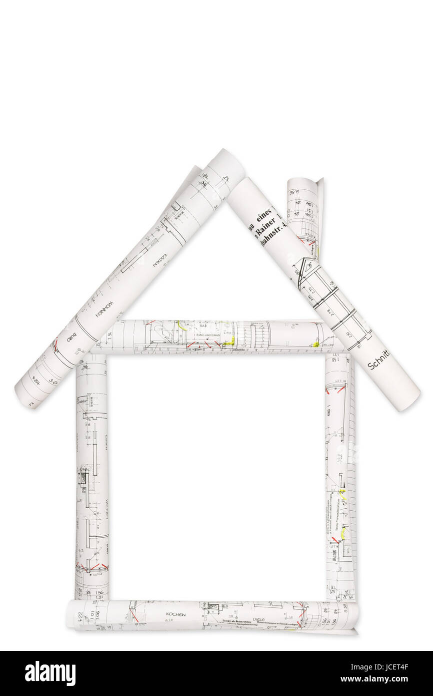 Engineer work ground plan Cut Out Stock Images & Pictures - Alamy
