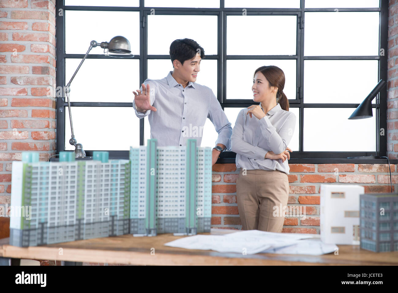 Young architects at office Stock Photo - Alamy