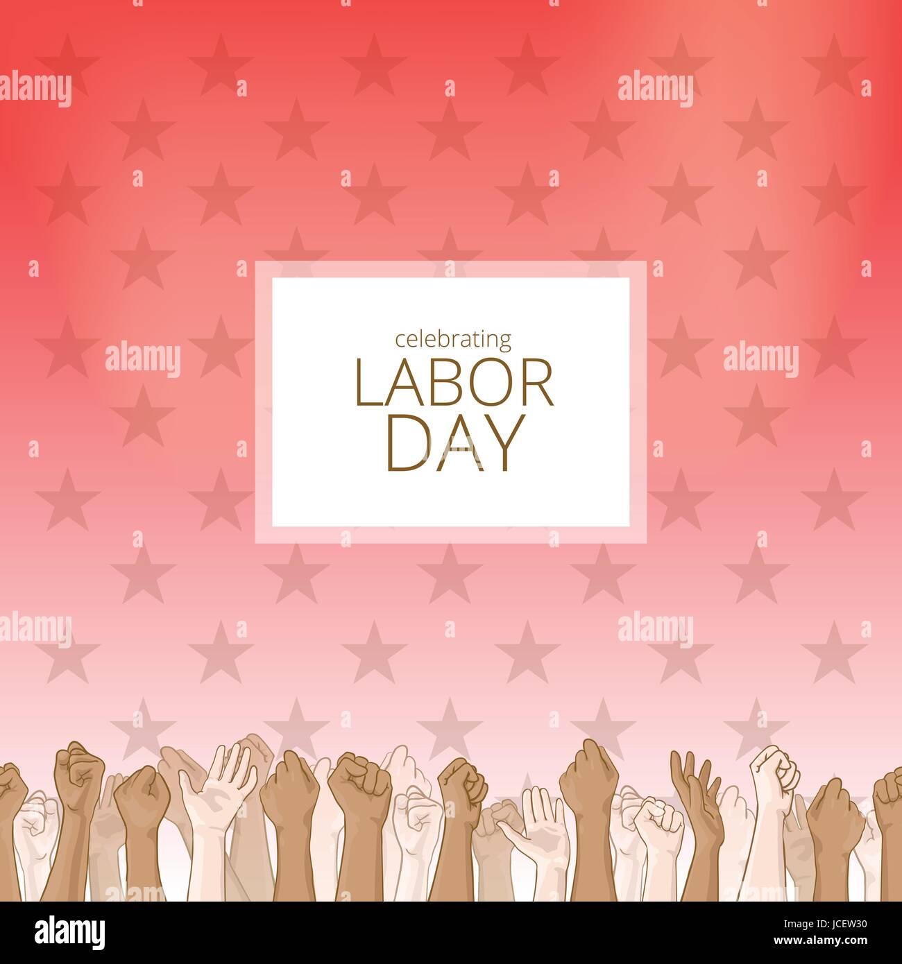 Labor day background. Card with seamless border Stock Vector Image ...