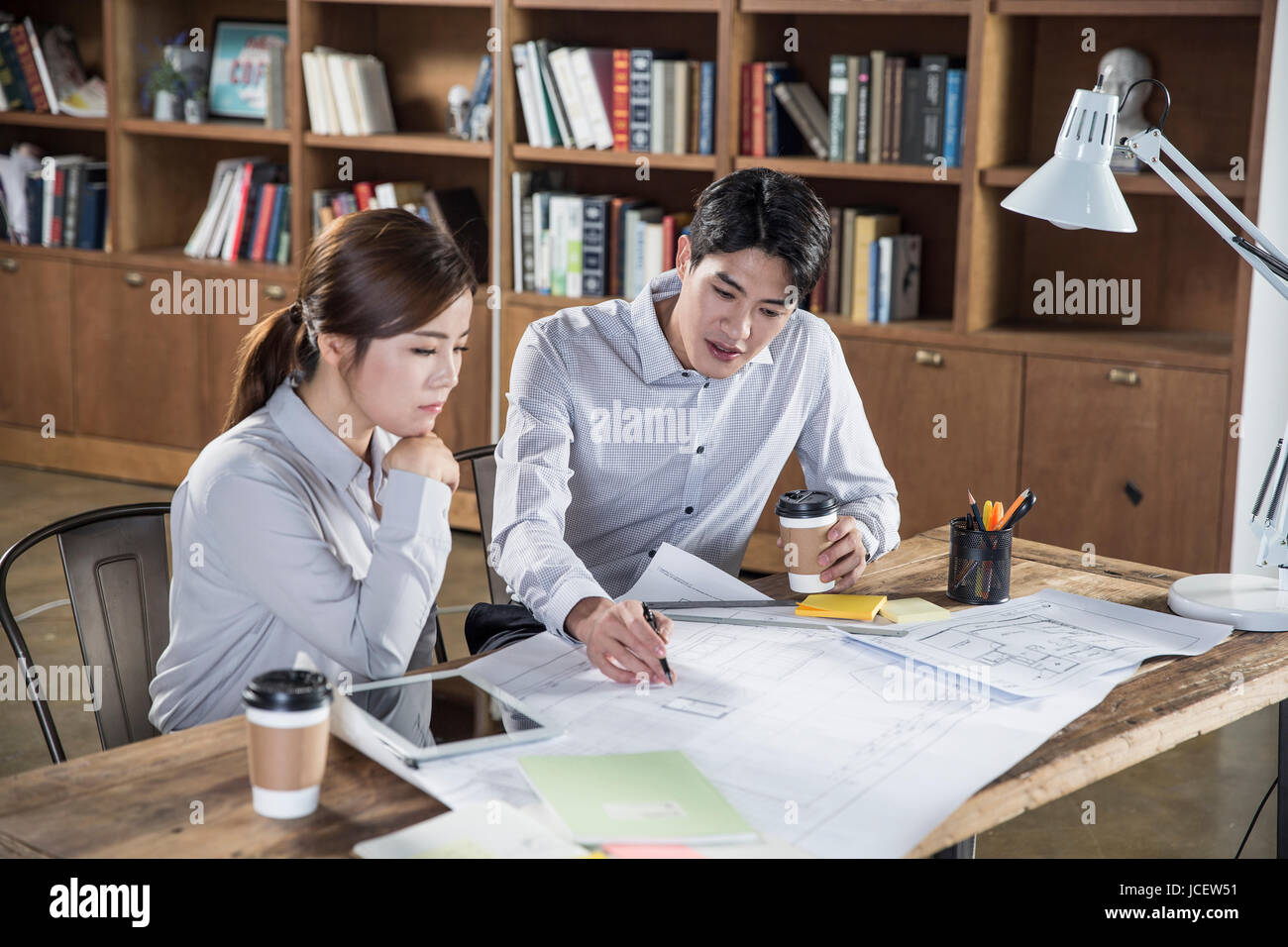 Young architects at office Stock Photo - Alamy