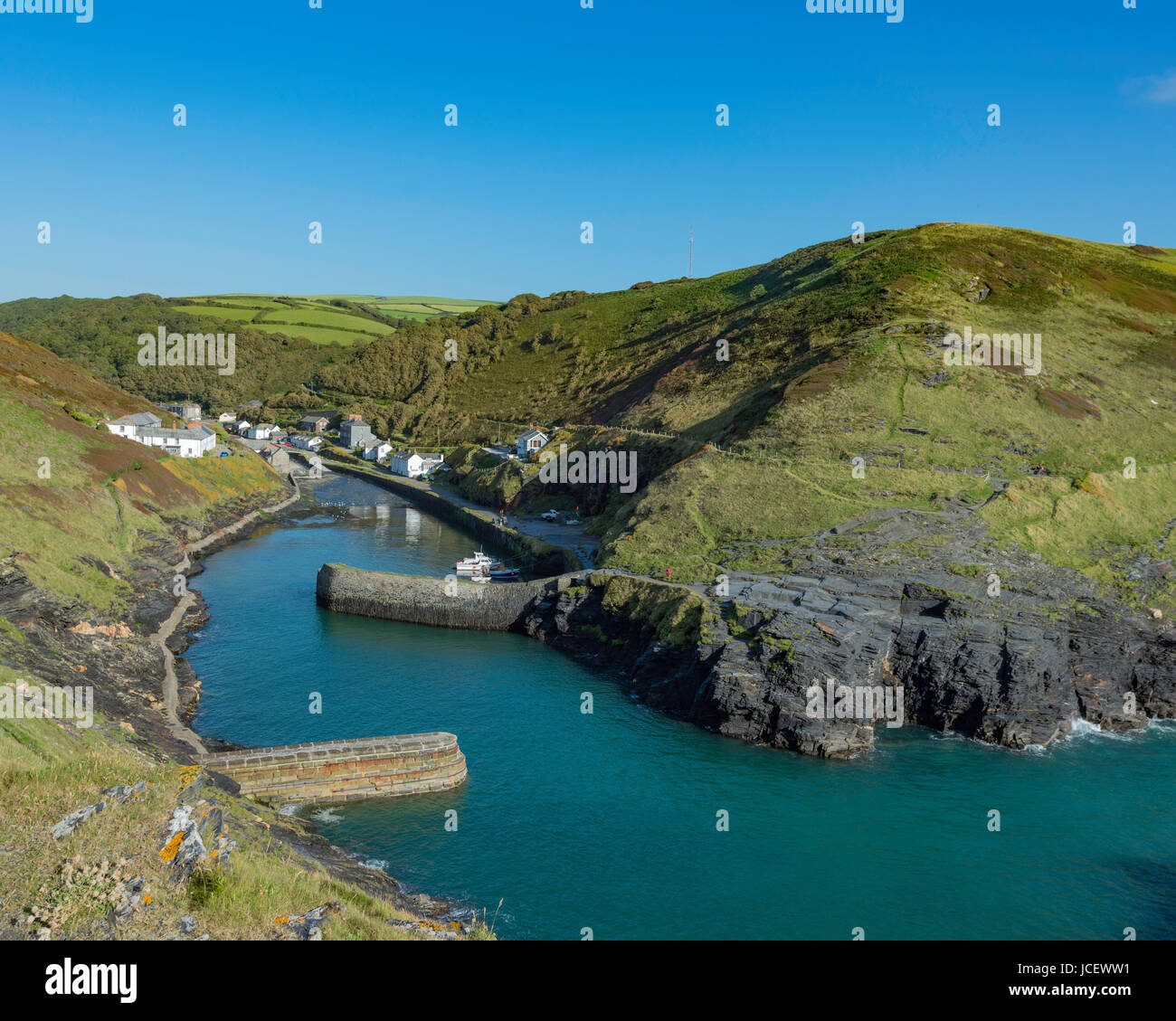 Boscastle on the North Cornish Coast in the UK Stock Photo - Alamy