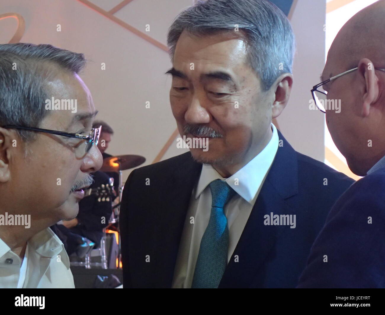 SM executives celebrating the award of S Maison mall which currently ...