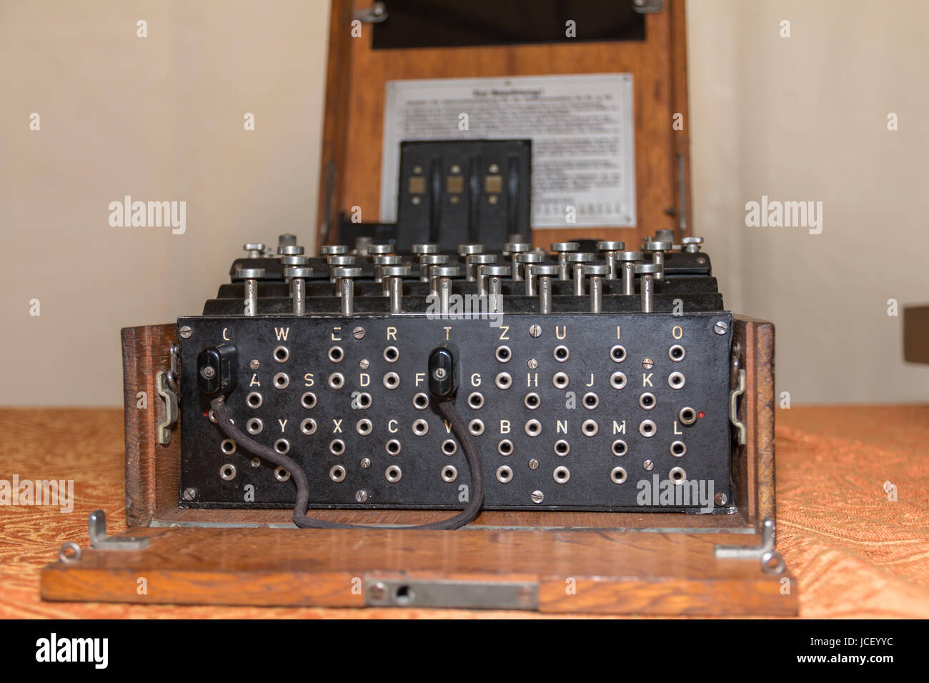 The Enigma Cipher Coding Machine from World War II Stock Photo - Alamy