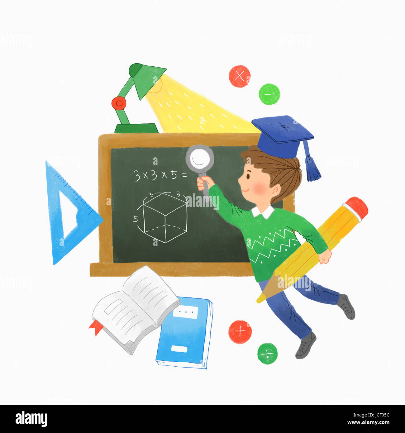 School subject, math Stock Photo - Alamy