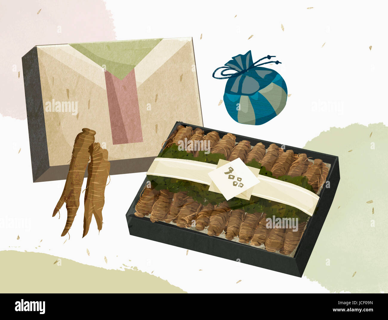 Traditional Korean specialty, Deodeok from Yeongwol-gun Stock Photo - Alamy