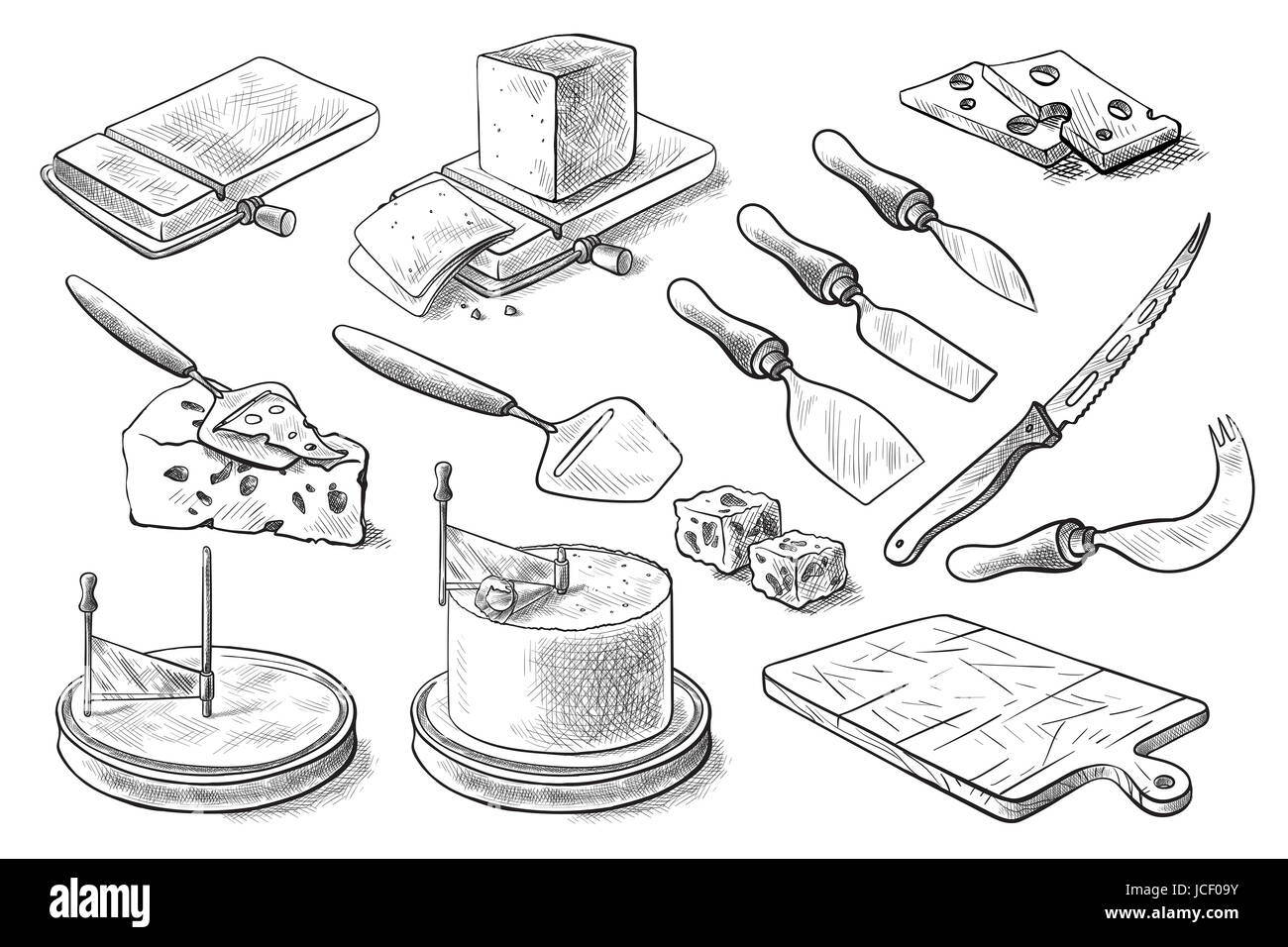 French cheese restaurant Black and White Stock Photos & Images - Alamy