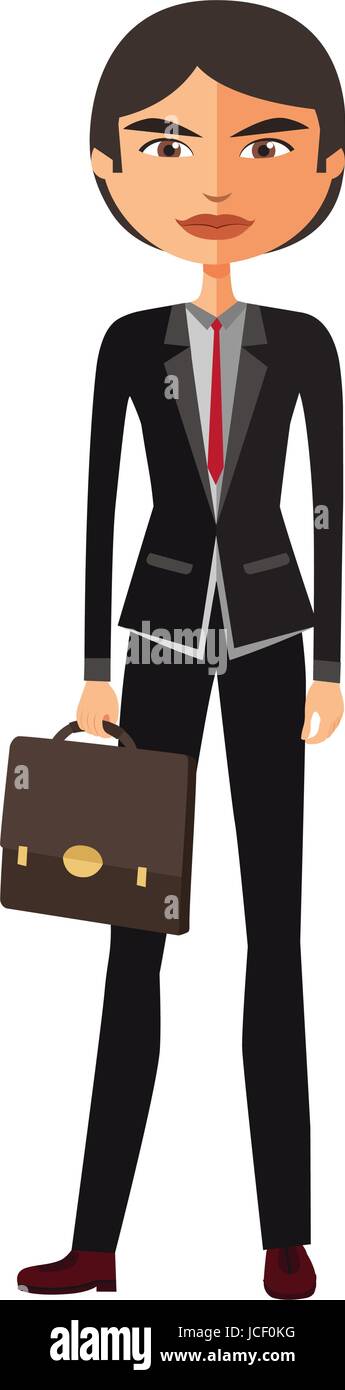 Young asian business man vector illustration isolated on white Stock ...