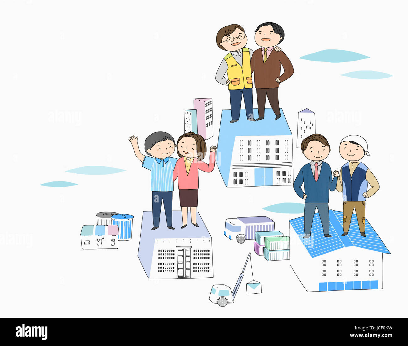 Harmonious labor-management relationship Stock Photo - Alamy