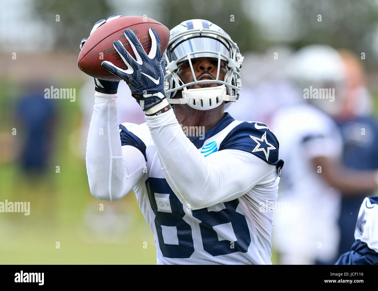 June 14th, 2017: .Dallas Cowboys wide receiver Dez Bryant (88) catches ...