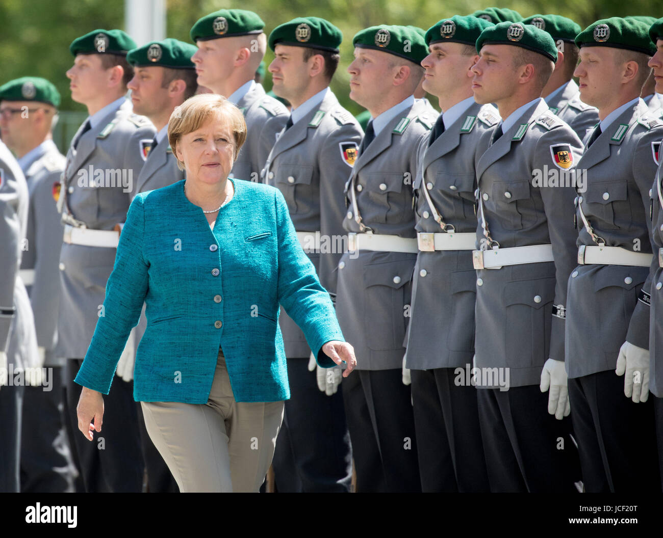 Berlin, Germany. 15th June, 2017. German Chancellor Angela Merkel (CDU ...