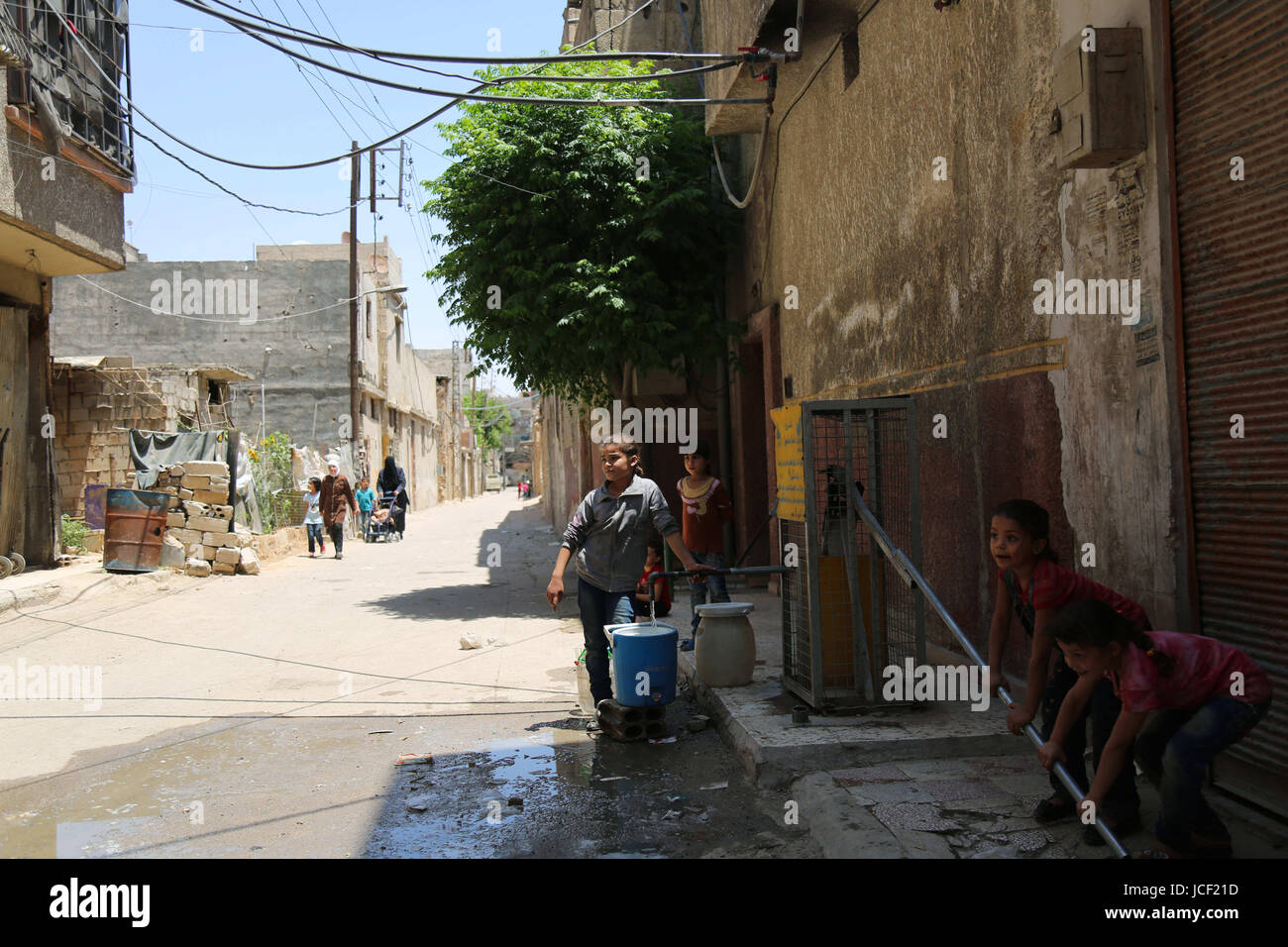 June 14, 2017 - Daily life in the Syria's town of Duma amidst the ...