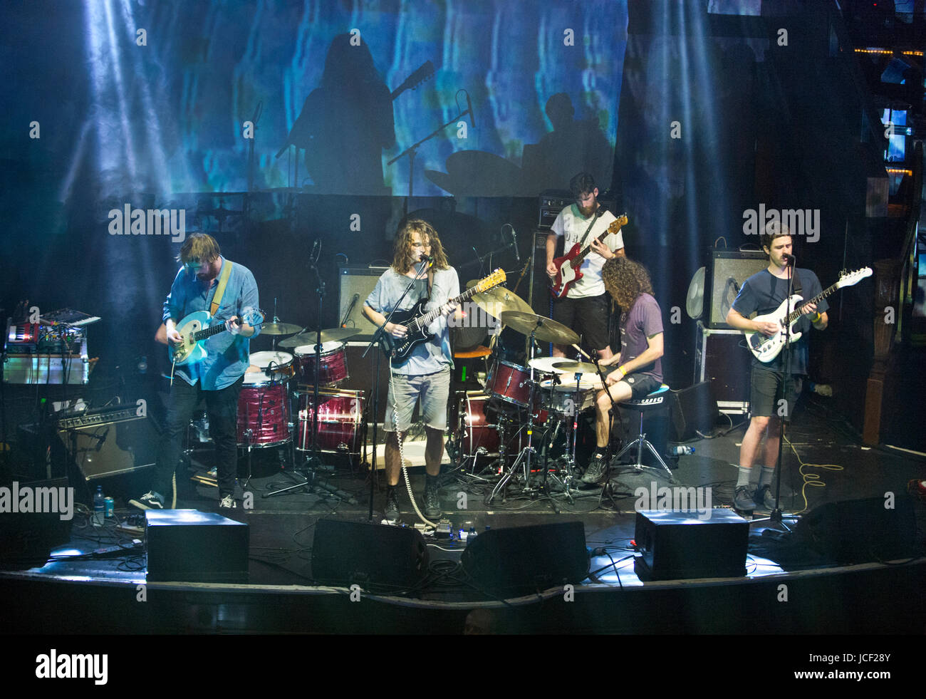 Manchester, UK. 14th Jun, 2017. Australian psychedelic rock band King ...