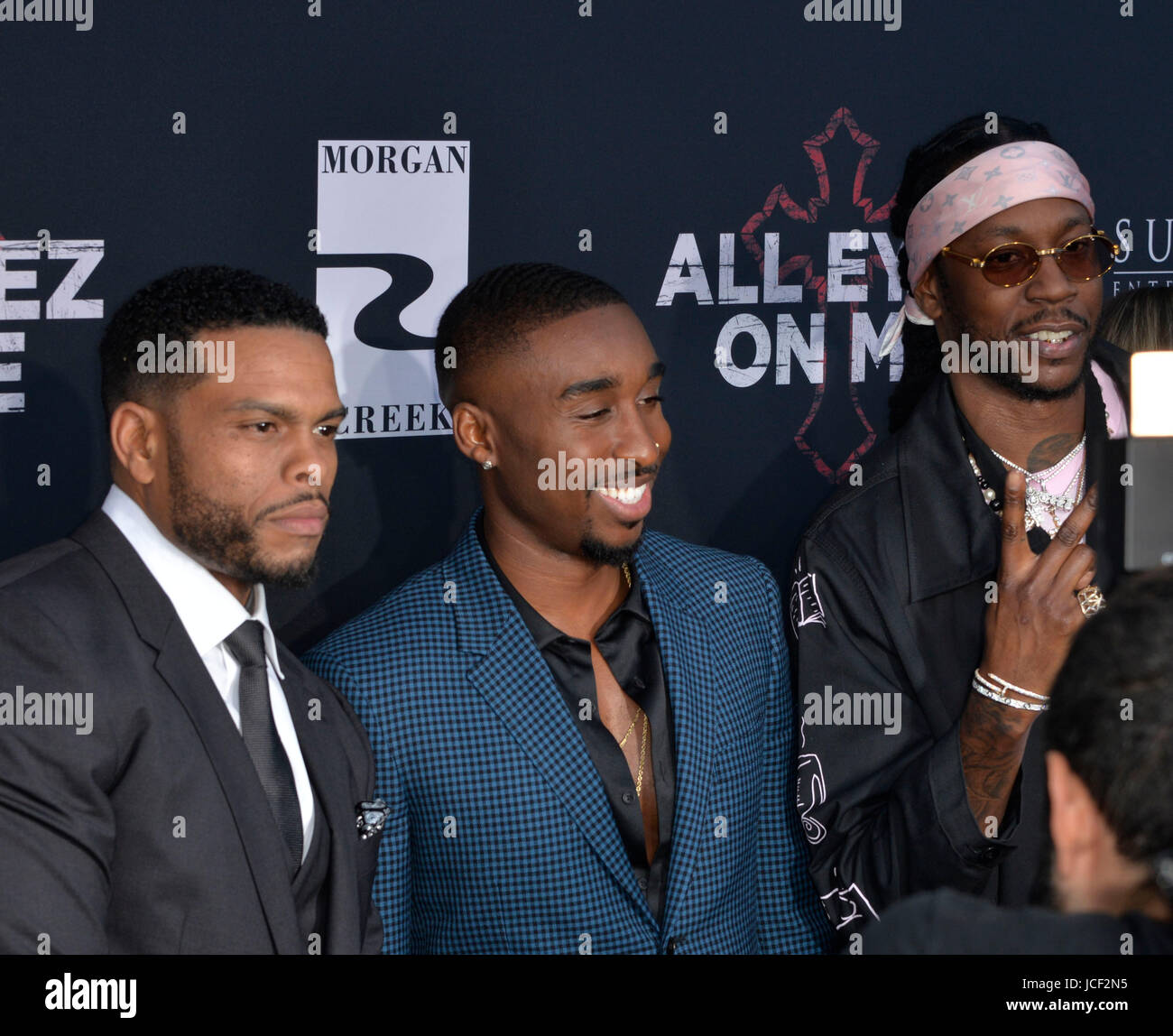 Westwood, Ca. 14th June, 2017. Benny Boom, Demetrius Shipp Jr., 2 ...