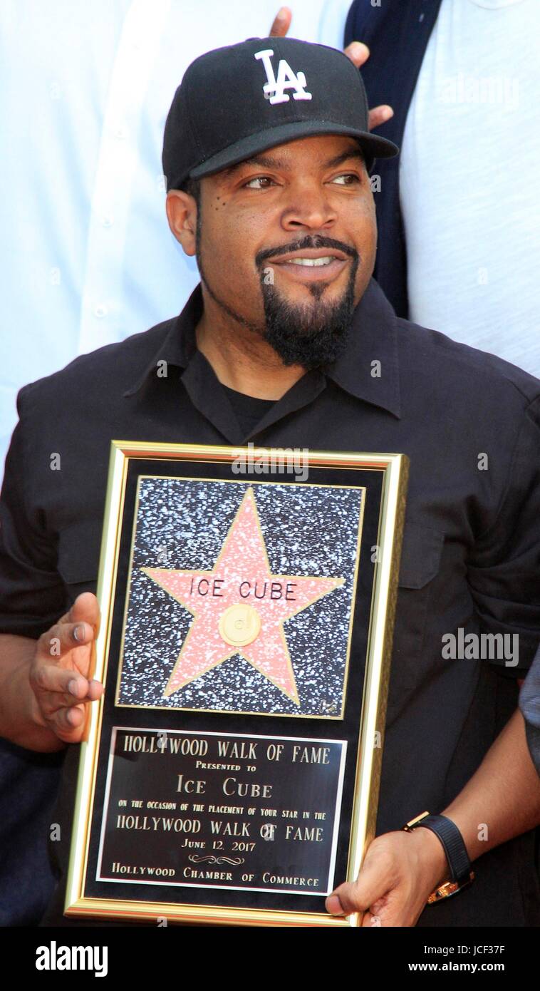Hollywood, CA. 12th June, 2017. Ice Cube at the induction ceremony for ...