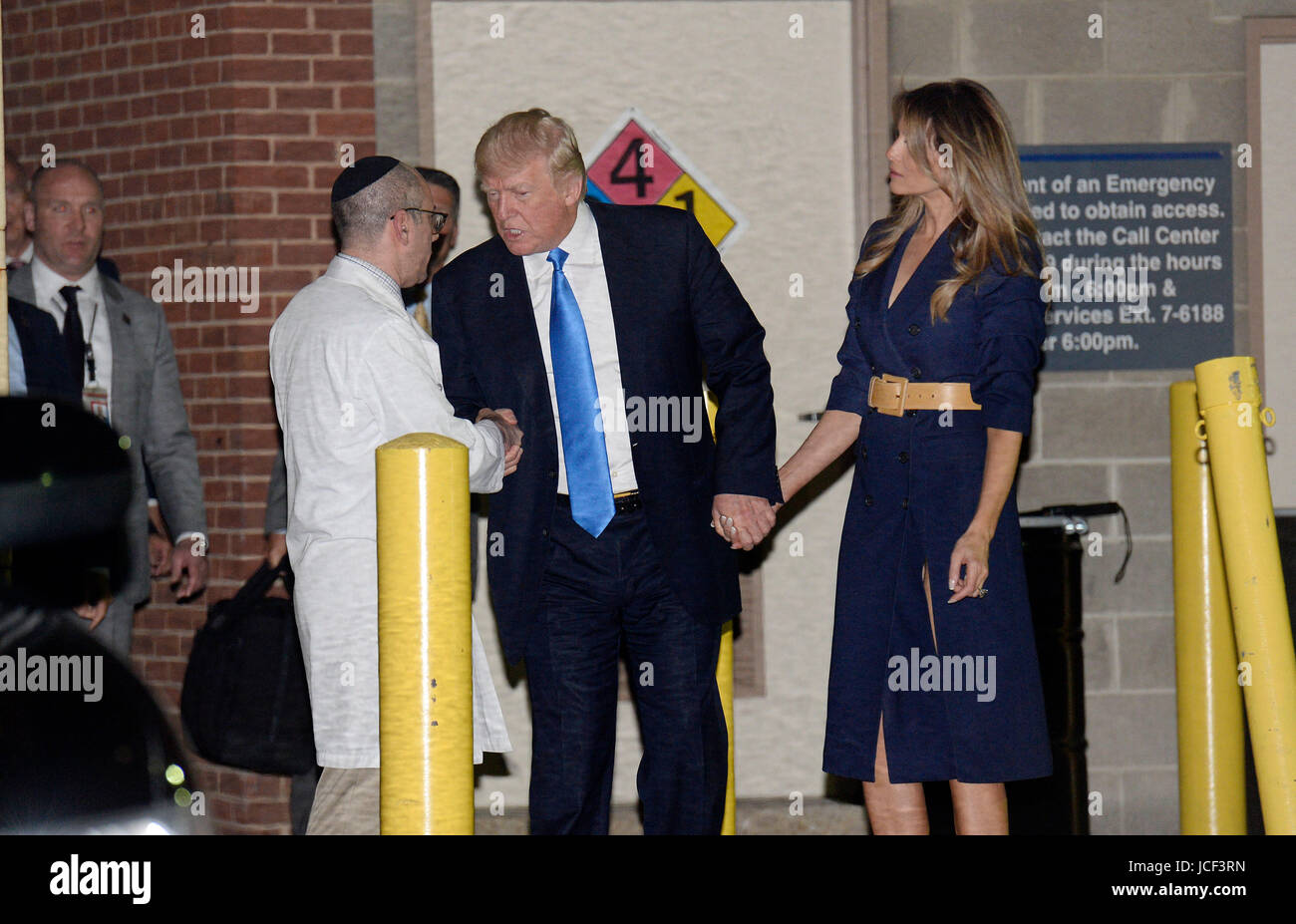 United States President Donald J. Trump and first lady Melania Trump ...