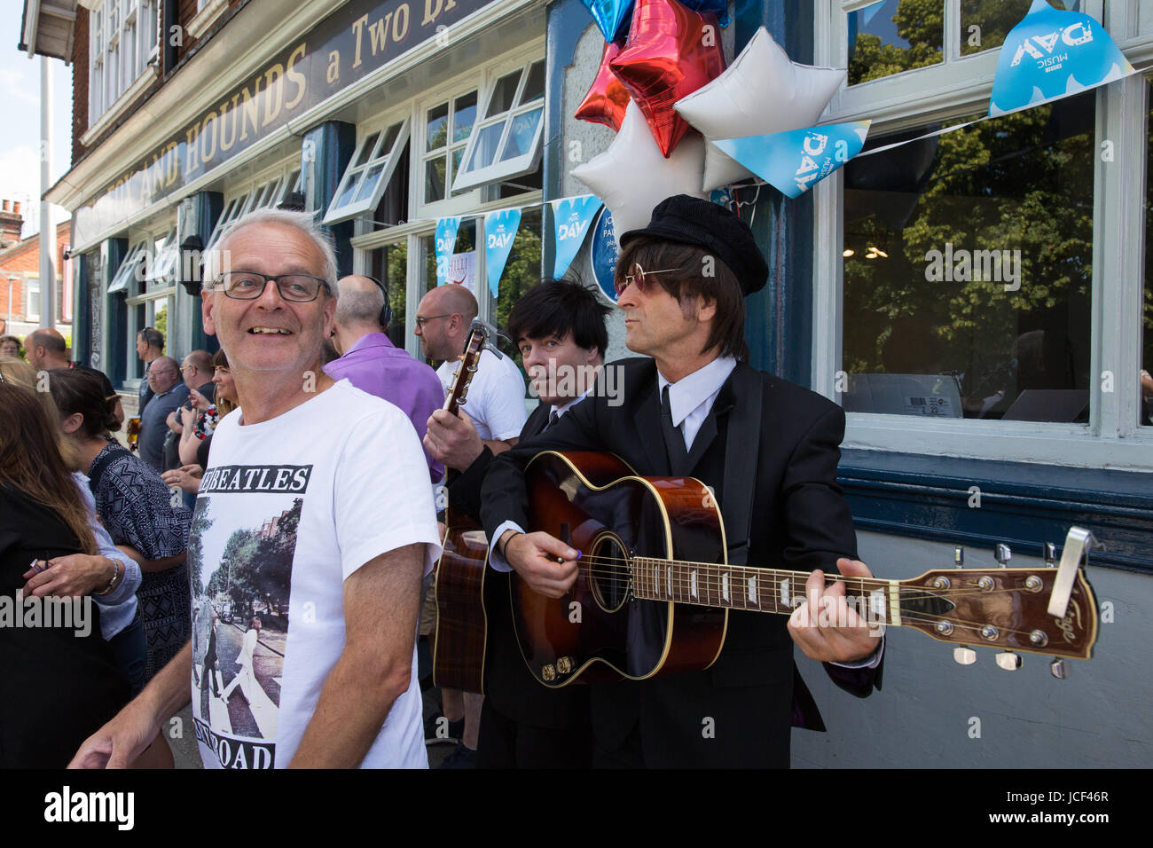 Beatles tribute band the fab four hi-res stock photography and images ...