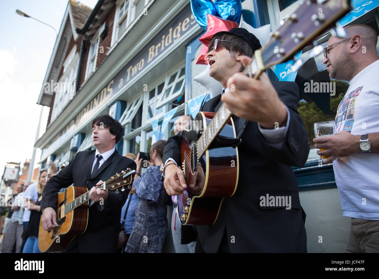 Beatles tribute band the fab four hi-res stock photography and images ...