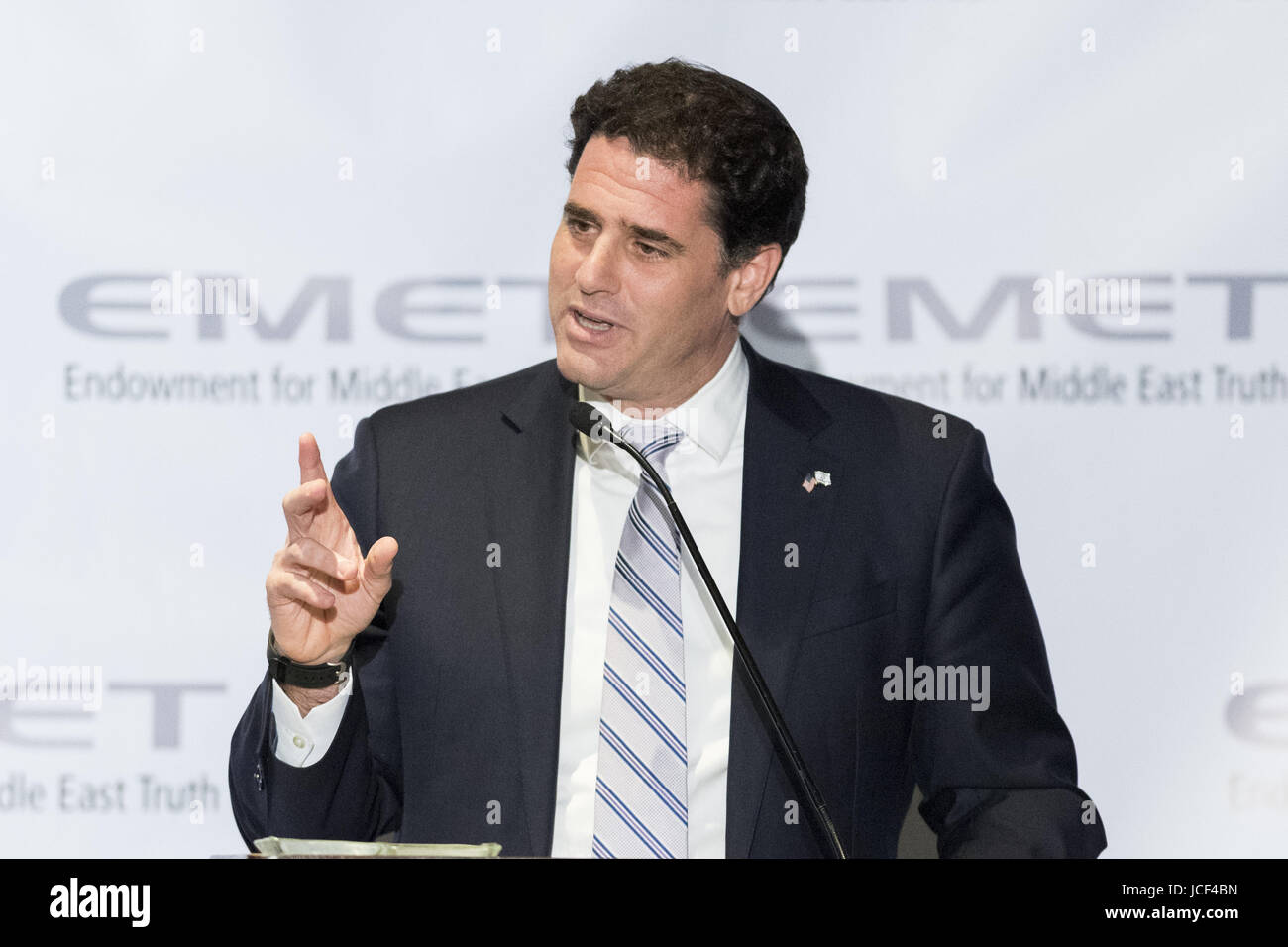 Washington, DC, USA. 14th June, 2017. RON DERMER, Israel's Ambassador ...