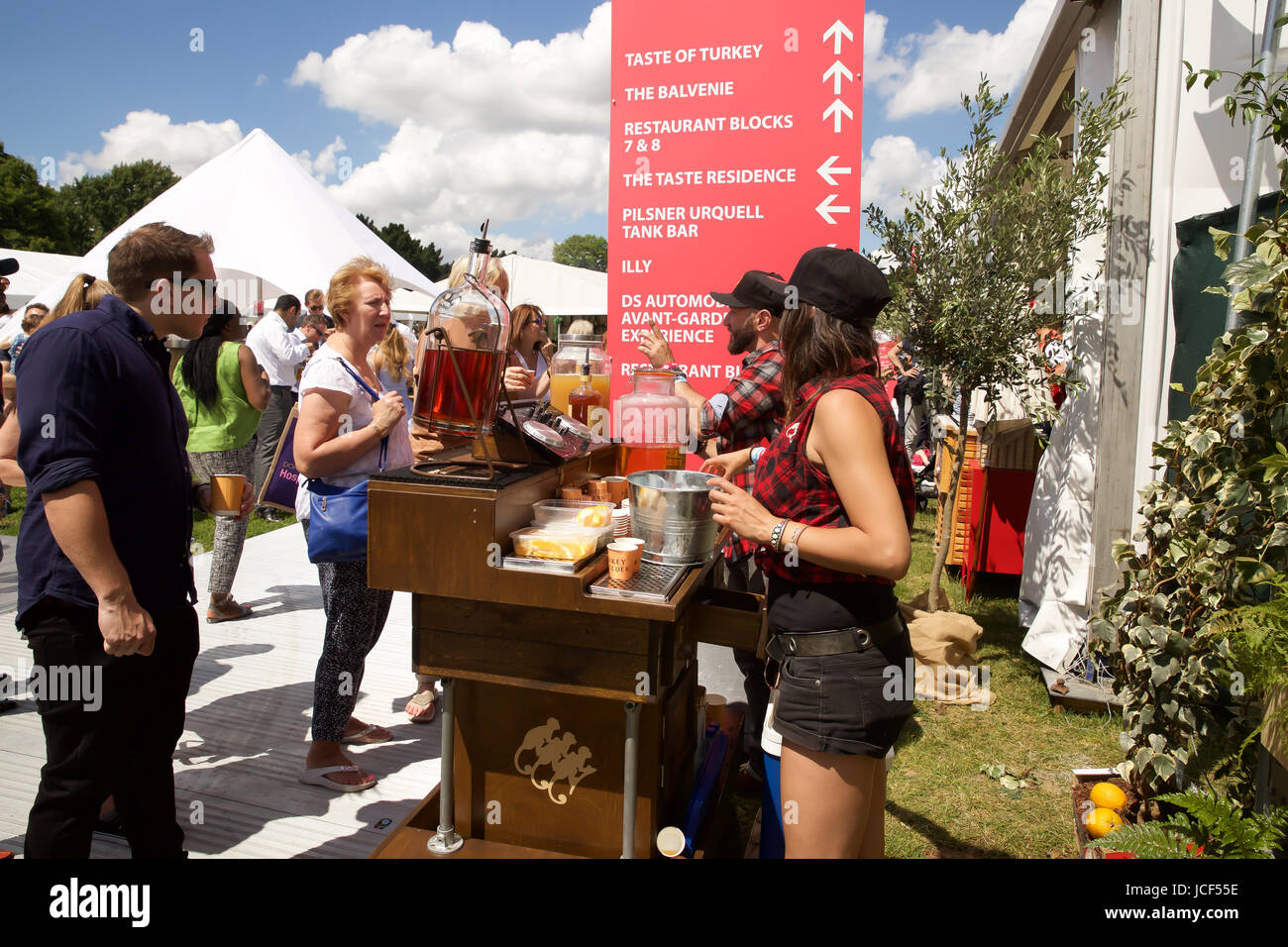 London,UK,15th June 2017,Taste of London takes place in Regents Park ...