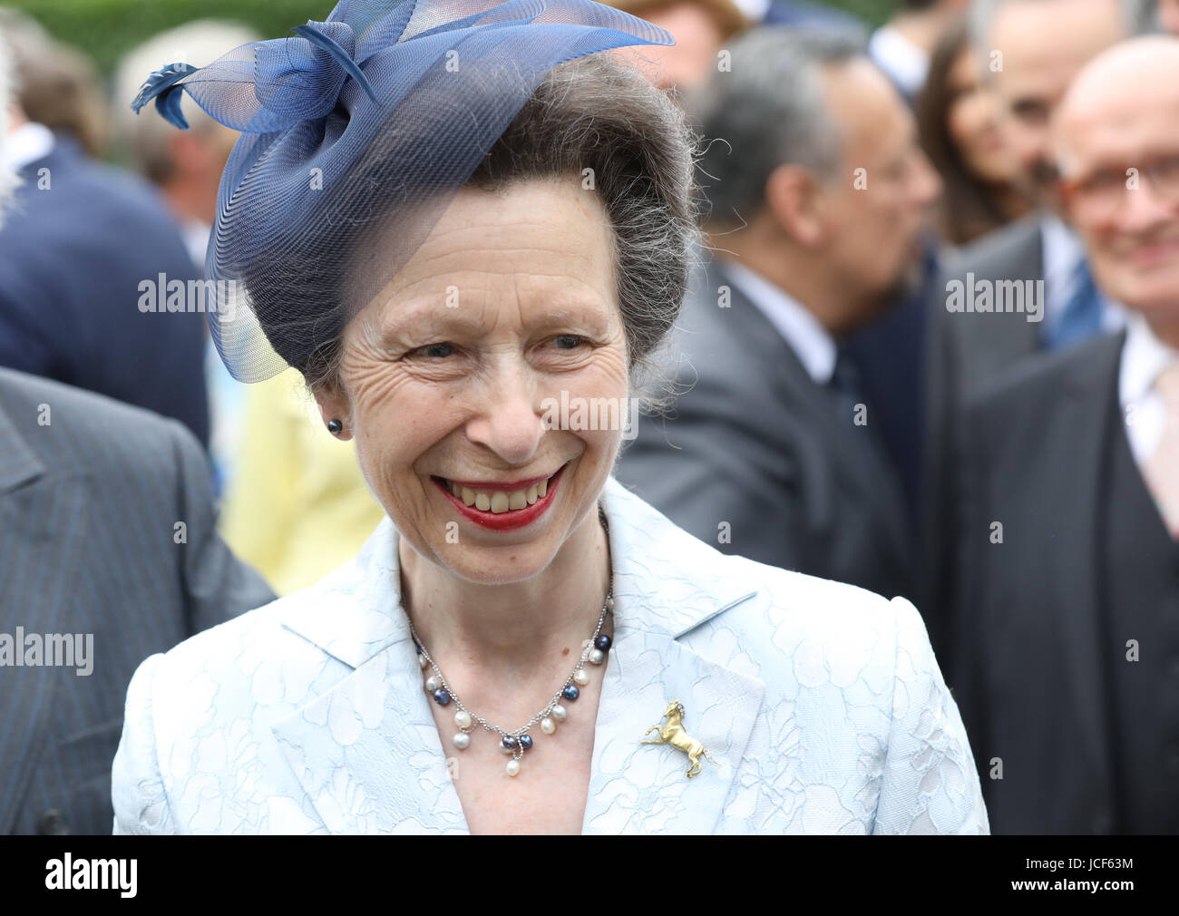 Hamburg, Germany. 15th June, 2017. The British Princess Anne arrives at ...