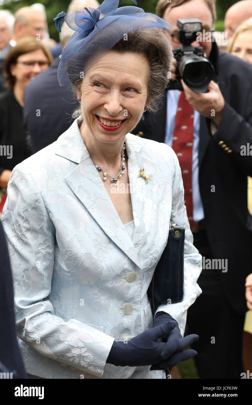 Hamburg, Germany. 15th June, 2017. The British Princess Anne arrives at ...