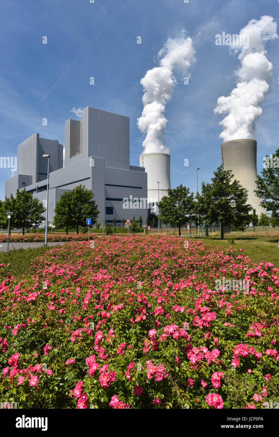 Boxberg, Germany. 15th June, 2017. Water steam rises from the cooling ...