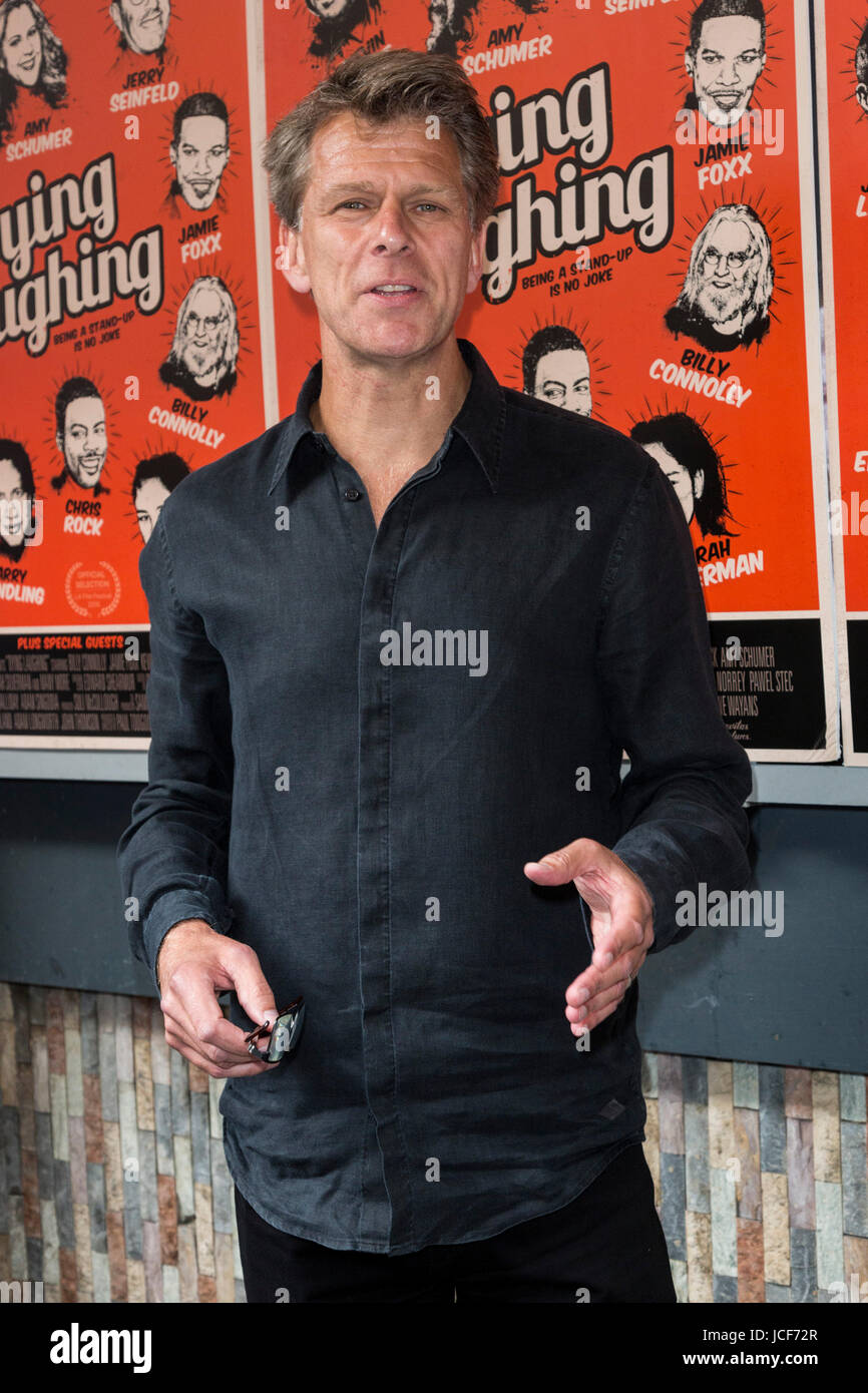 London, UK. 15 June 2017. Andrew Castle arrives for the Dying Laughing ...