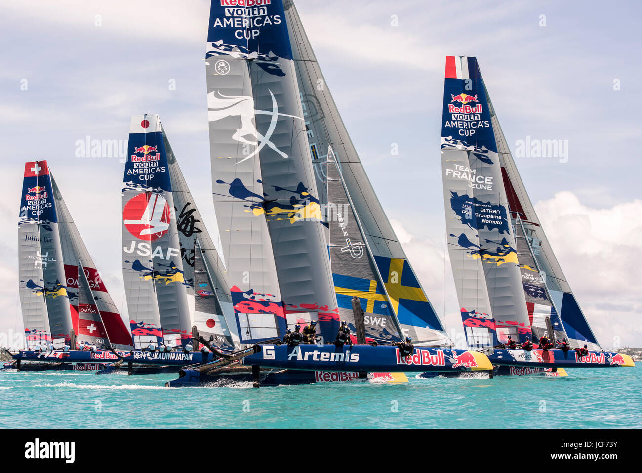 Great Sound, Bermuda. 15th June, 2017. Red Bull Youth America's Cup ...