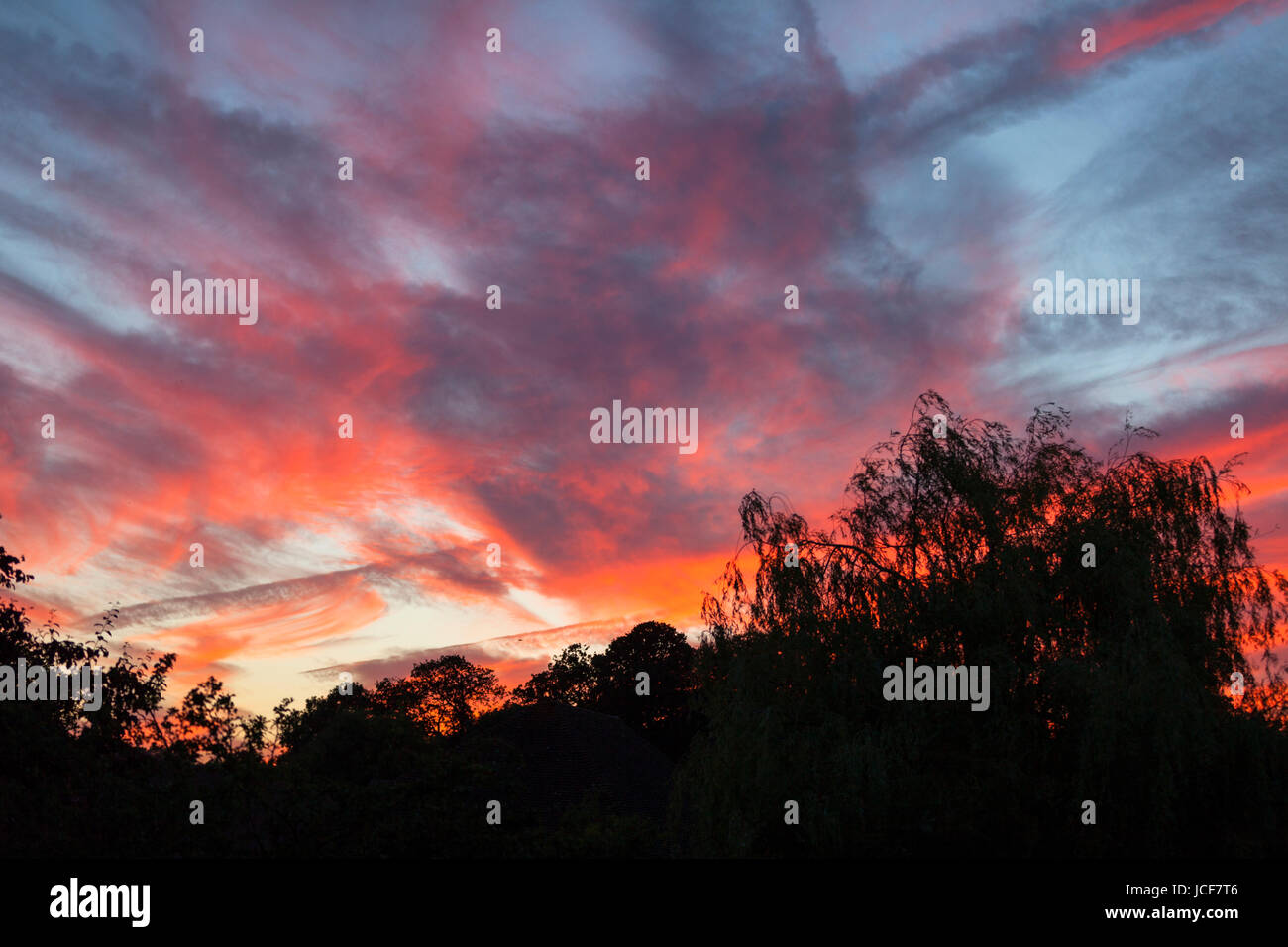 A spectacular countryside sunset, kent, uk Stock Photo - Alamy