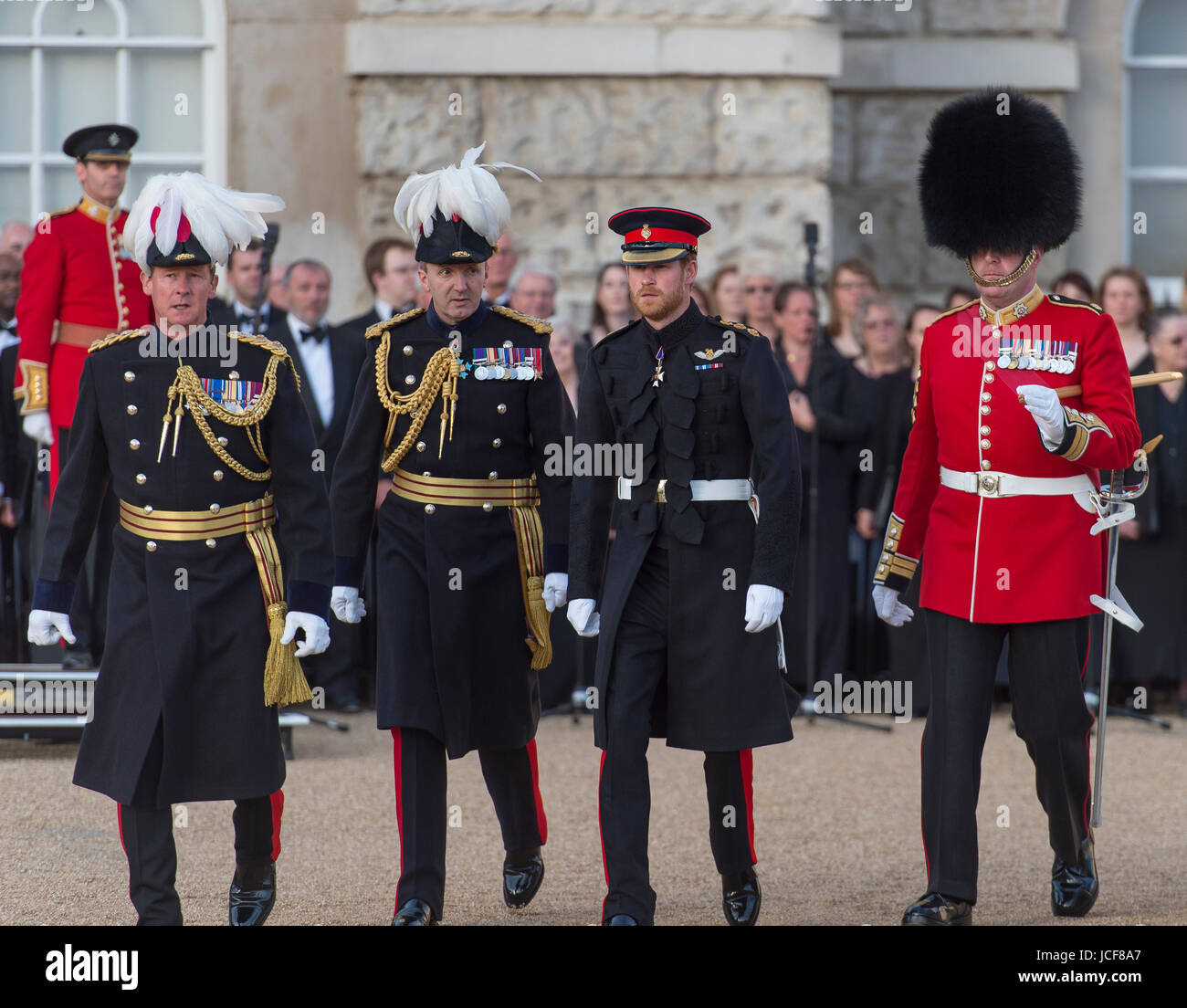 Horse Guards Parade, London UK. 15th June 2017. HRH Prince Harry takes ...