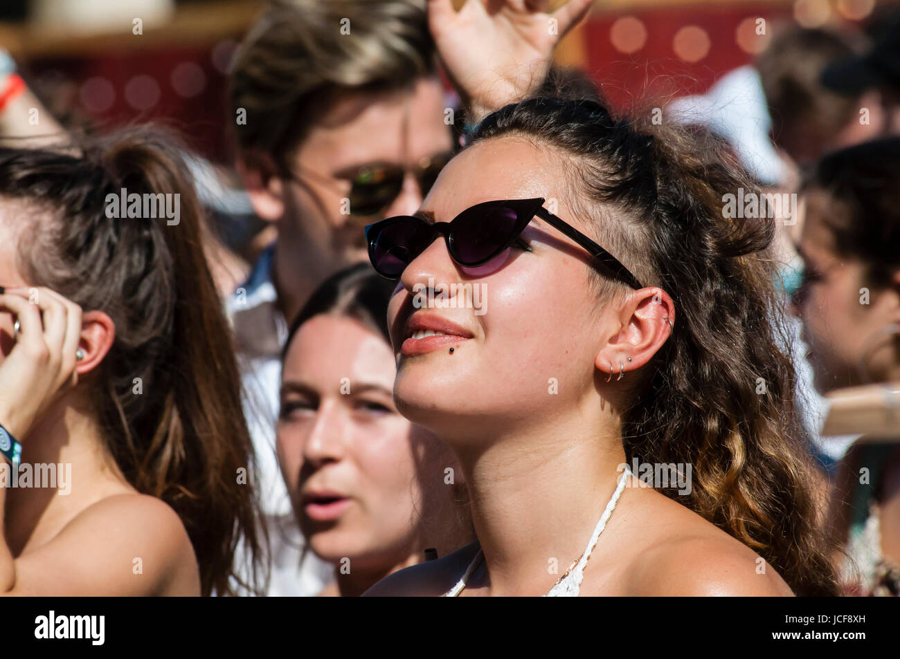 Barcelona, Spain. 15th June, 2017. Sónar 2017. Sonar by day. People ...
