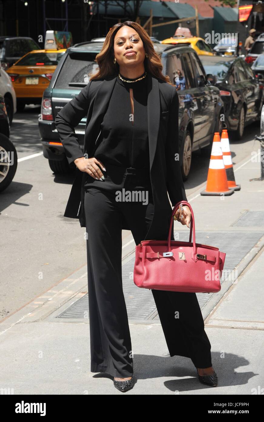 New York, NY, USA. 15th June, 2017. Laverne Cox out and about for ...