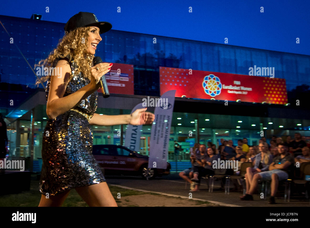 Hradec Kralove, Czech Republic. 15th June, 2017. Czech singer Olga ...