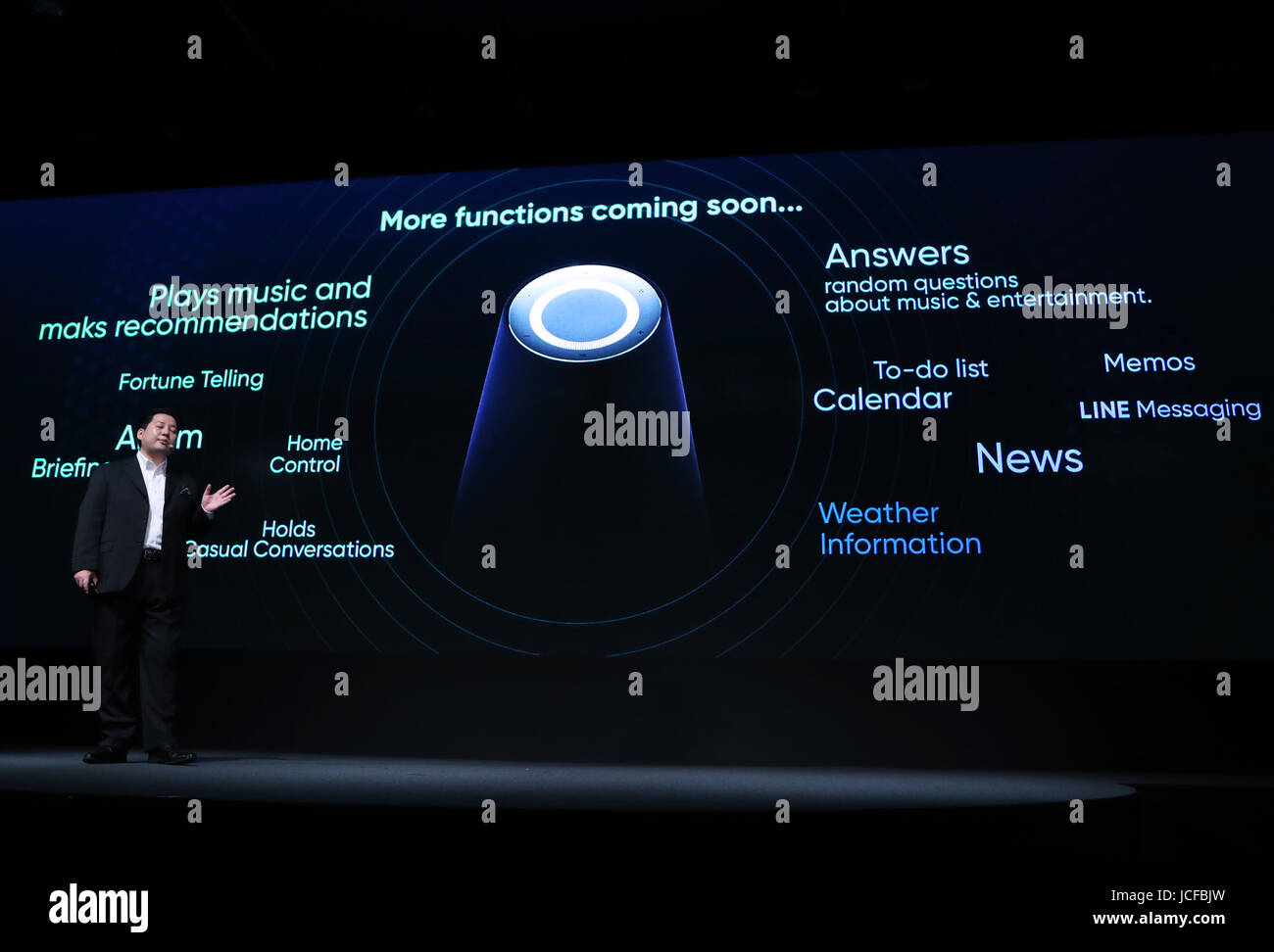 June 15, 2017, Tokyo, Japan - Japan's SNS giant LINE CSMO Jun Masuda ...