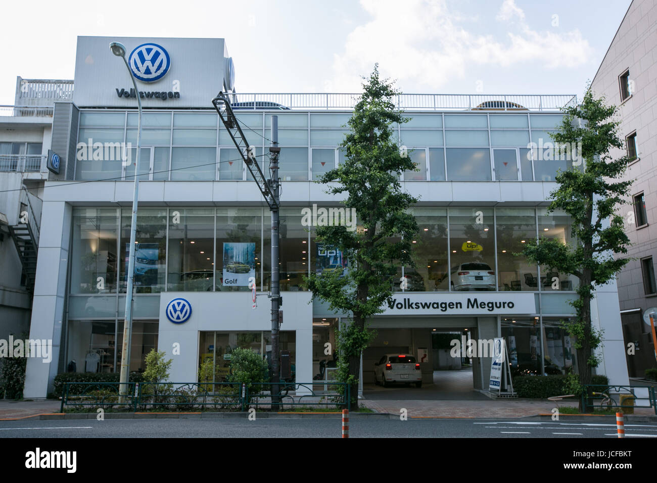 June 15, 2017, Tokyo, Japan - A general view of a Volkswagen dealership ...