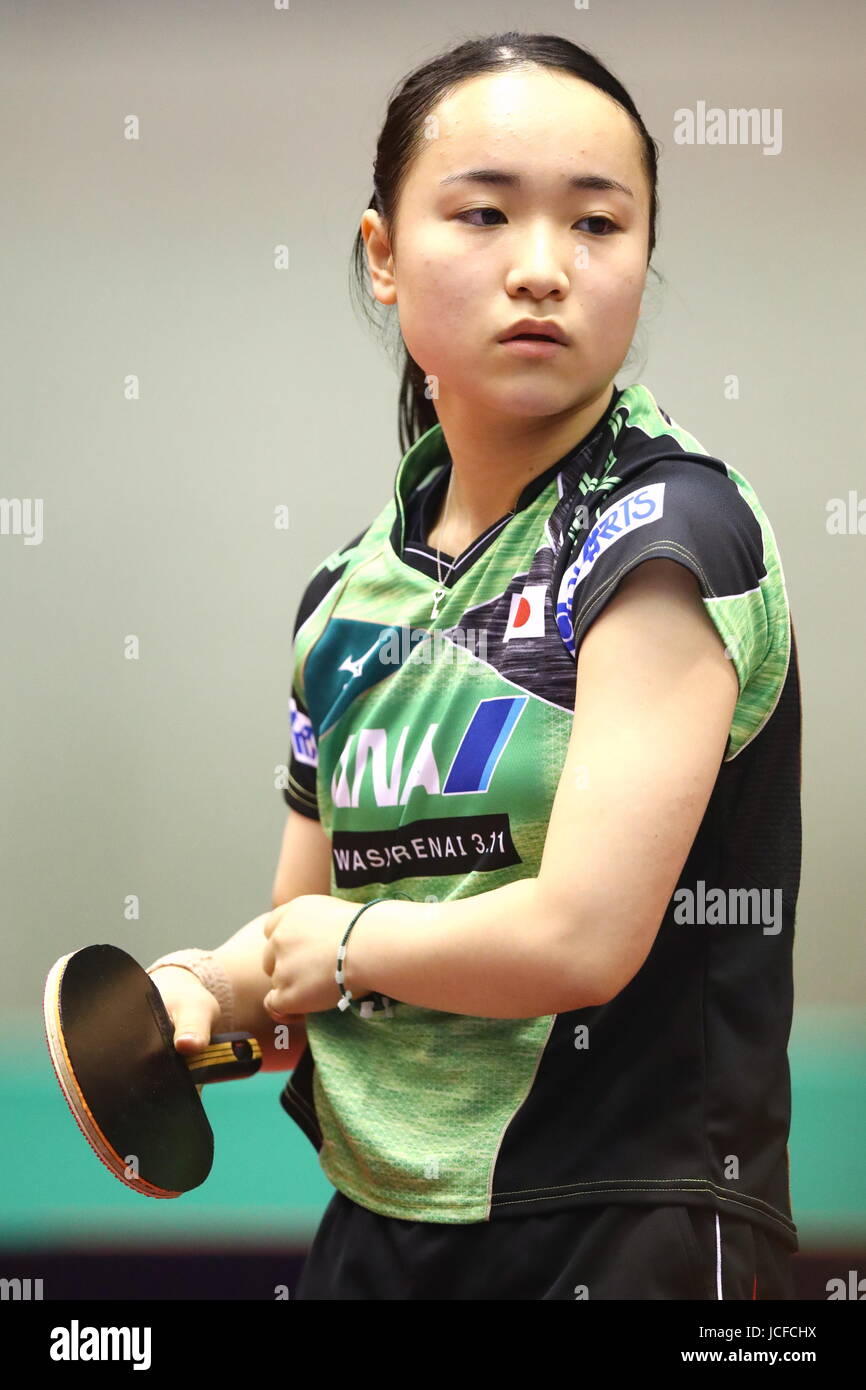 Tokyo Metropolitan Gymnasium, Tokyo, Japan. 16th June, 2017. Mima Ito ...