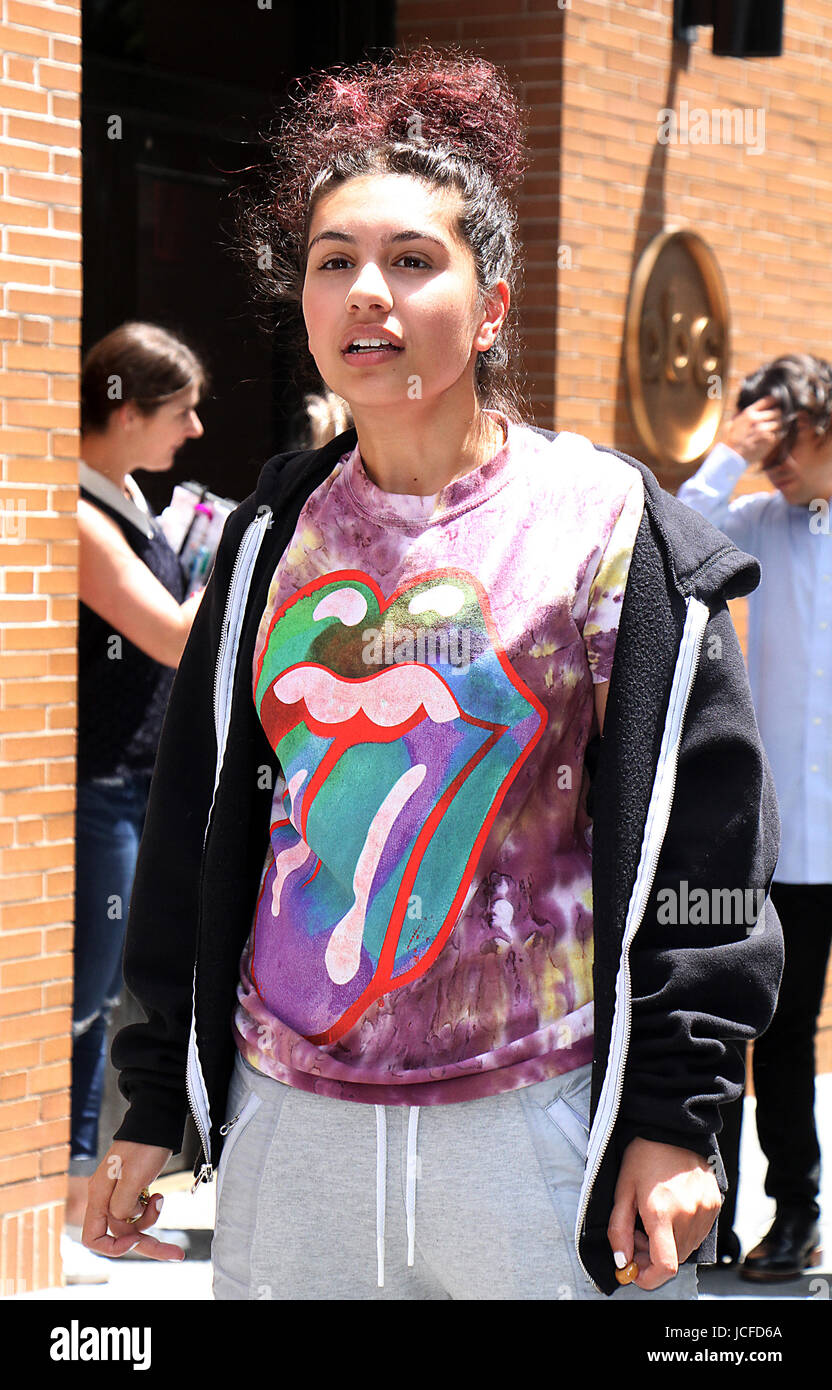 New York, NY, USA. 15th June, 2017. Alessia Cara seen leaving The View ...