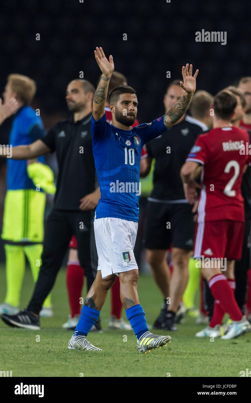 Udine, Italy. 11th June, 2017. Lorenzo Insigne (ITA) Football/Soccer ...