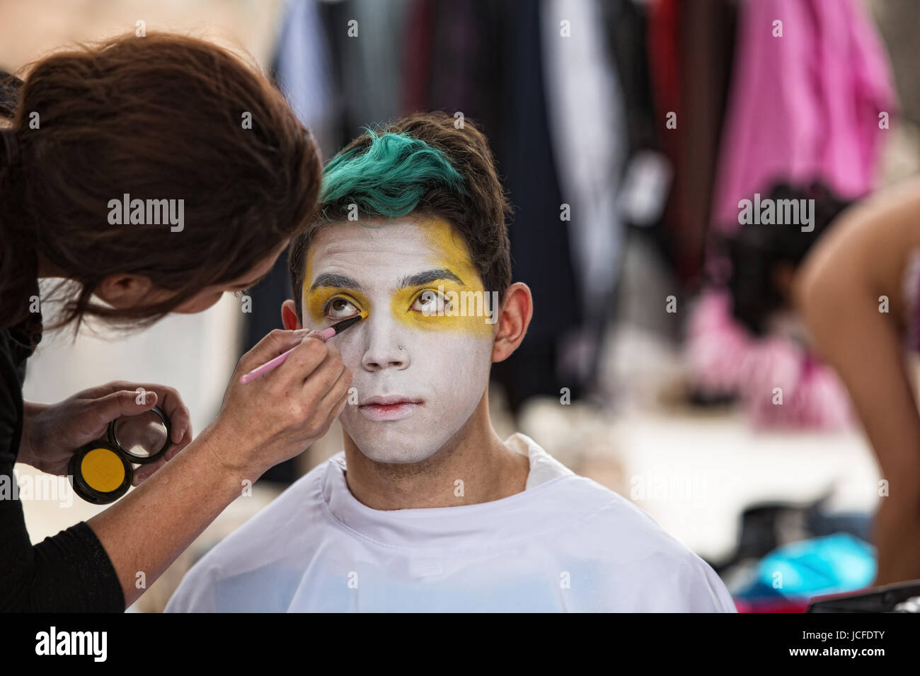 Circus clown face painting hi-res stock photography and images - Alamy