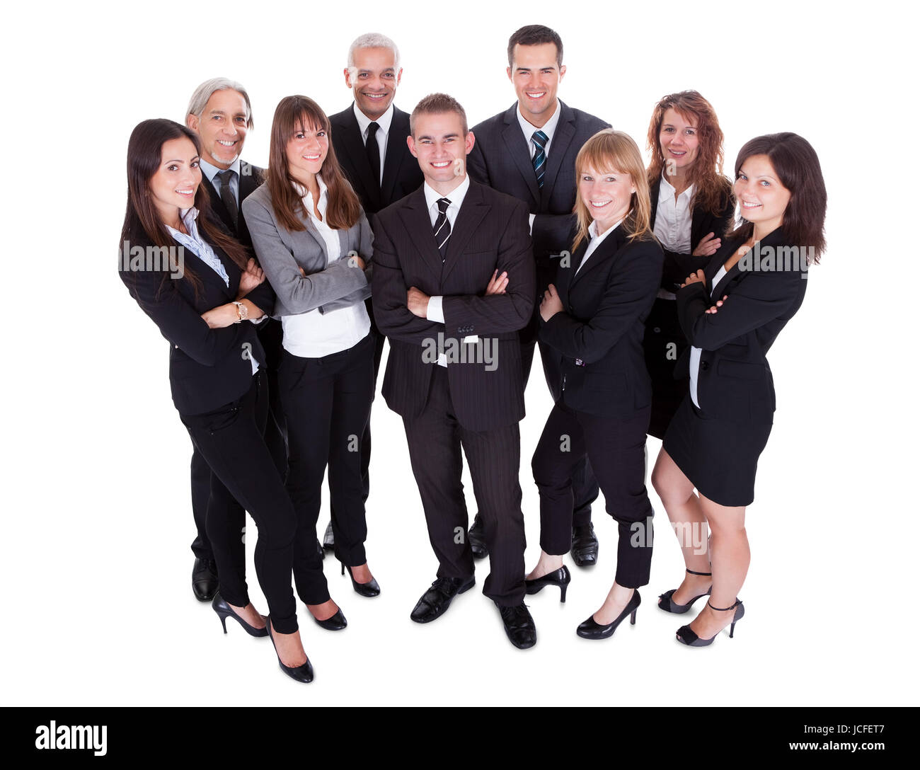 Manager staff standing office lineup hi-res stock photography and ...