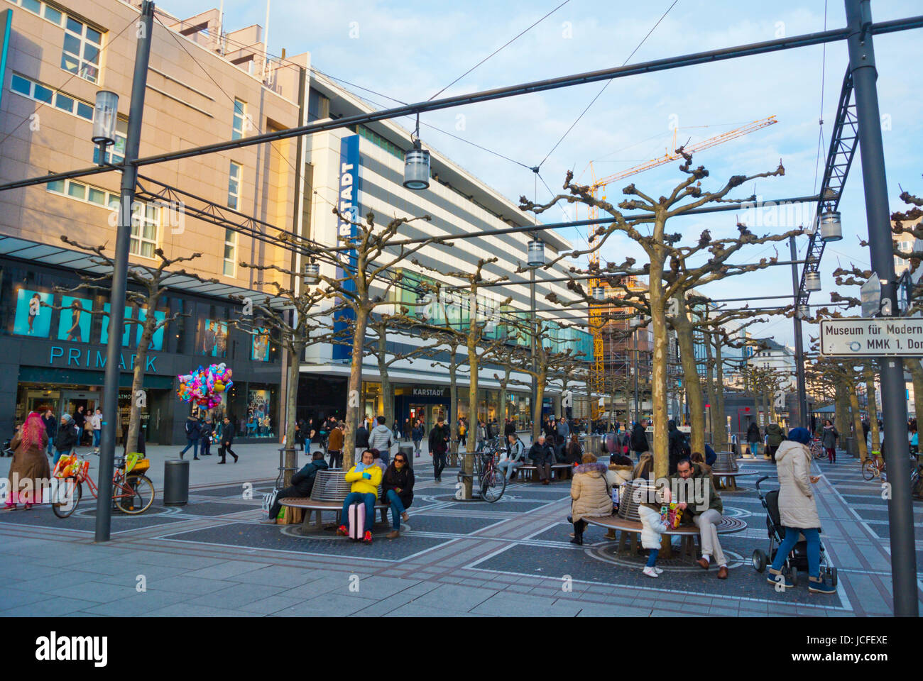 Zeil, pedestrian street, Frankfurt am Main, Hesse, Germany Stock Photo ...