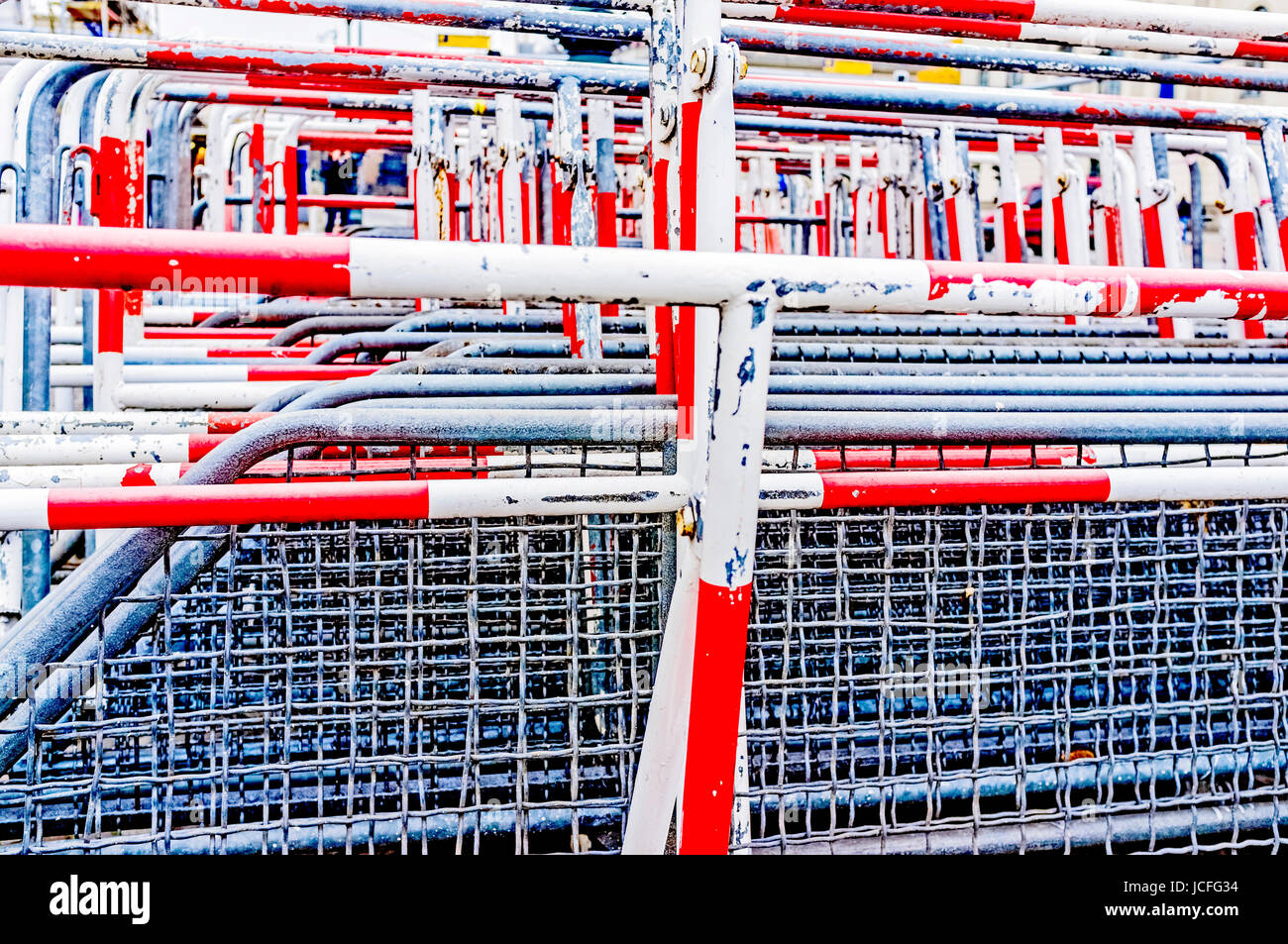 Crowd control barrier hi-res stock photography and images - Alamy